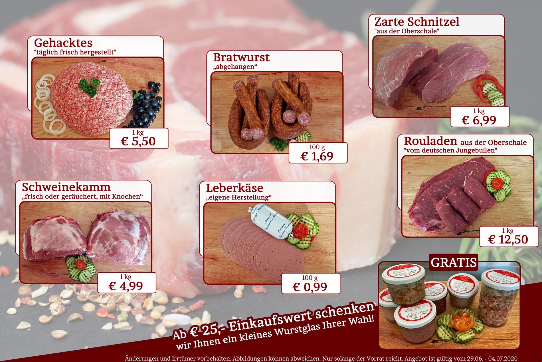 Angebot – Fleischerei Müller Artern